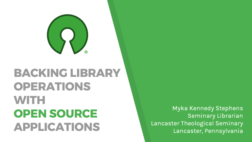 Backing Library Services with Open Source Applications – Leading Edge ...